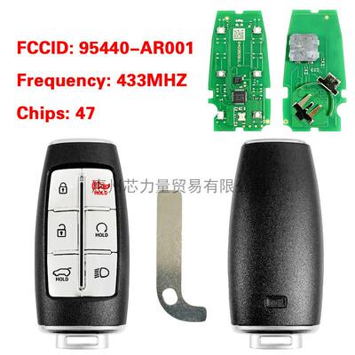 适用2022现代GV70 3键智能卡TQ8-FOB-4F36 PN:95440-AR001 CHIP47