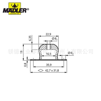 Maedler 减震块 DIN 319 MBM型