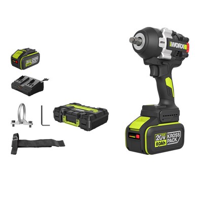 威克士WU271锂电无刷风炮1000N.m大扭力铁路桥梁重型冲击电动扳手