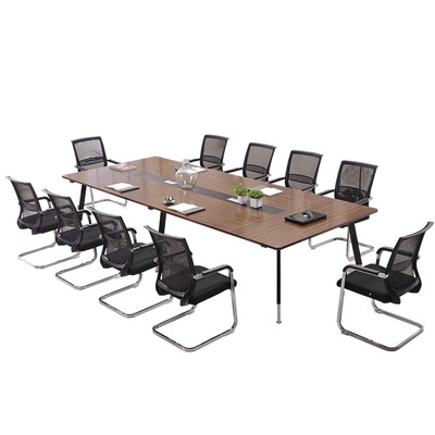 办公会议桌办公家具大小型长桌组合长方形简约会议室培训桌椅