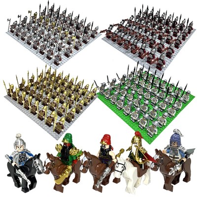 三国小侠人仔蜀国魏兵吴国古代士兵军团赵云关羽黄忠拼装积木玩具