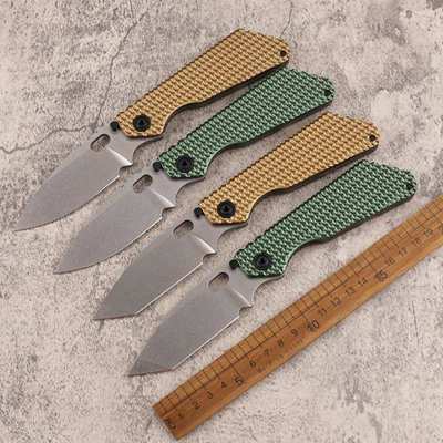 钛合金+铝合金折叠D2刀片石洗户外钓鱼口袋生存露营水果EDC工具刀