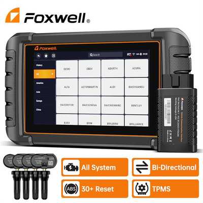 FOXWELL NT809TS OBD2汽车自动扫描仪 双向测试 TPMS Relearn编程