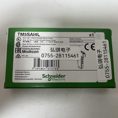 TM5SAI4L 4通道 模拟量输入 12位精度