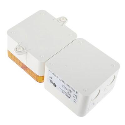 SONFL1XDC024W/A-H e2s 声光报警器24V直流白底琥珀色灯罩