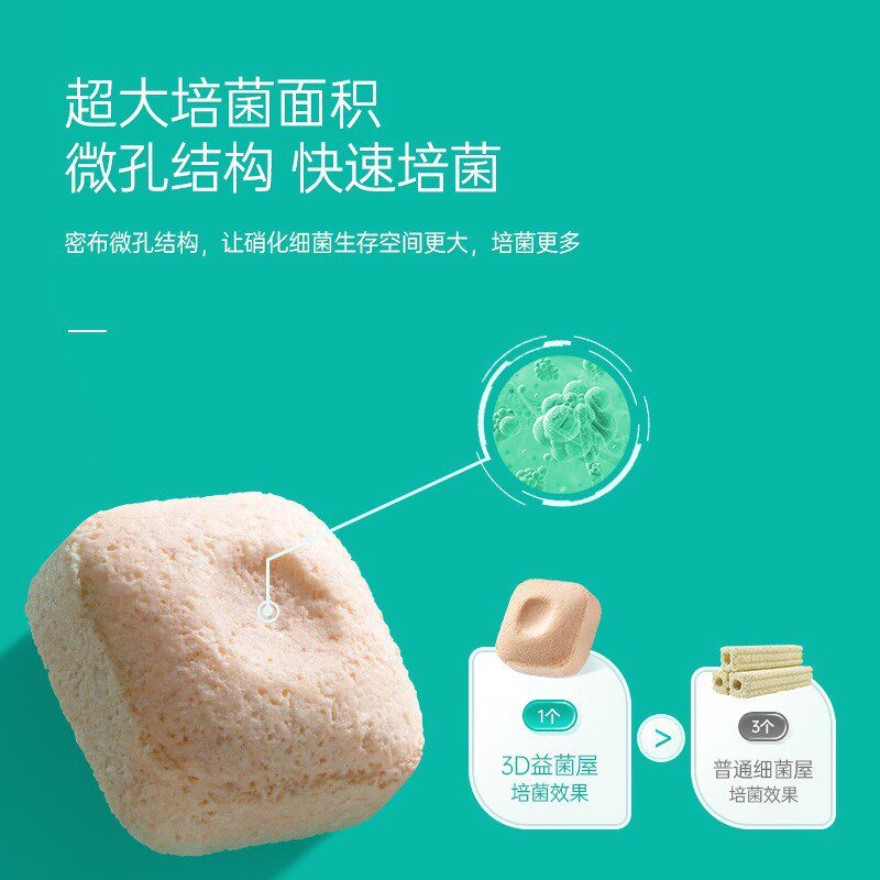 鱼缸过滤材料硝化细菌屋滤材陶瓷环石英纳米净水族滤材生化培菌砖
