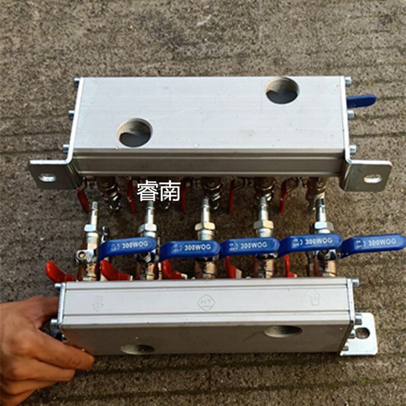 海天注塑机配件新款4组分水块 水排 模具冷却水排海天5进5出水排