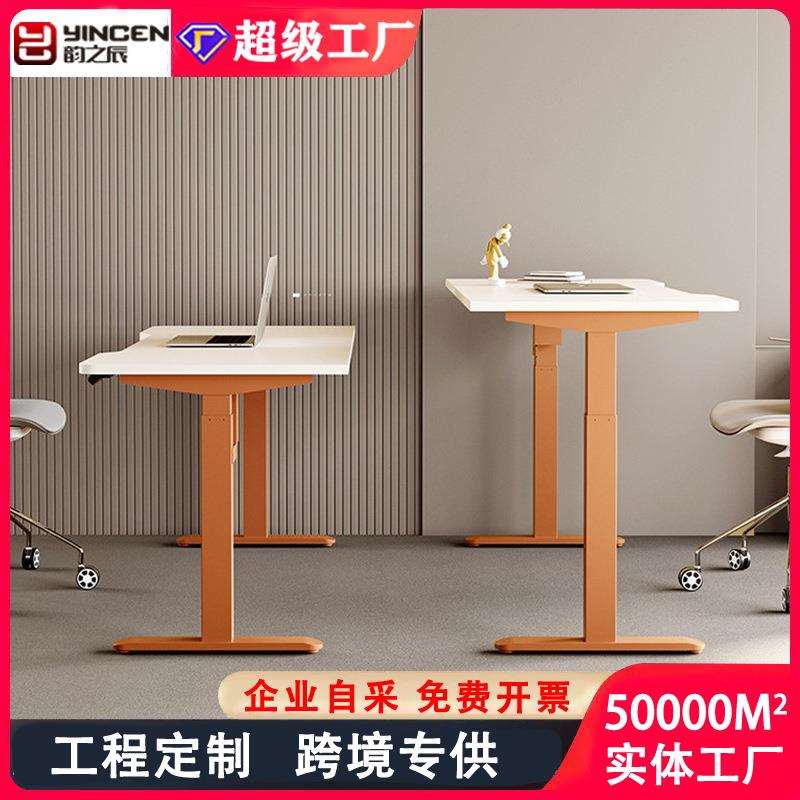 韵辰电动升降桌电脑办公桌家用学习桌书桌智能站立工作台移动桌