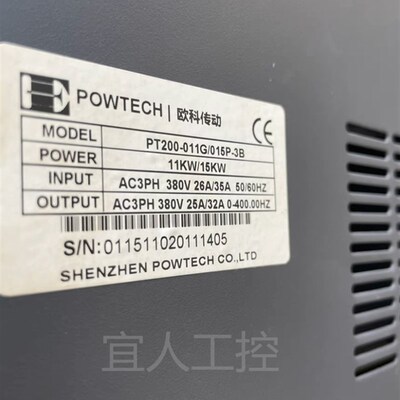 欧科传动POWTECH变频0 PT2器0-011G/013P-5B 380V 11KW/15KW 拆机