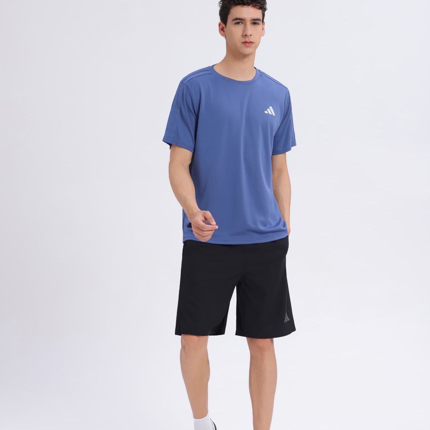 Adidas/阿迪达斯男士运动套装透气短袖短裤组合两件套夏2026新款