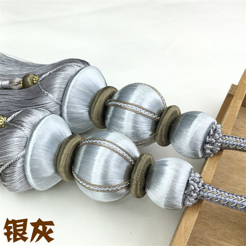 窗之恋欧式现代双灯窗帘绑球挂球流苏挂钩窗帘扣绑带绑绳装饰吊穗