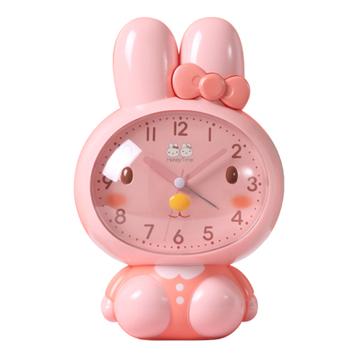 小兔子闹钟儿童女孩小学生专用懒虫起床神器卡通可爱2022新款智能