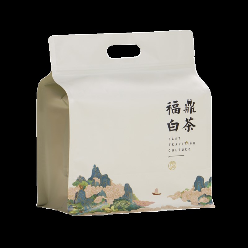 山河图福鼎白茶纯铝八边封茶叶包装密封袋加厚纯铝密封防潮储茶