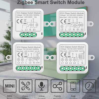 涂鸦智能开关zigbee通断器模块遥控开关隐形零火开关调光定时开关