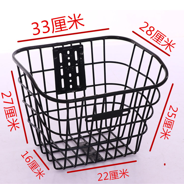 折放电动车前置车篮P8单车买菜筐叠宠物自行篓通用车子大容量车筐