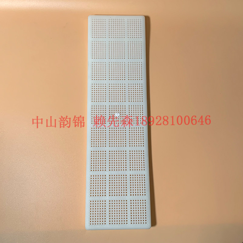 PP网板395*111 滚镀机配件模压板塑料滚镀滚筒格栅板滚笼格多孔板