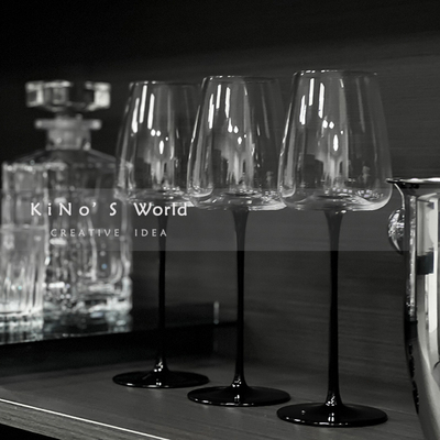 意式样板间酒柜摆件酒架软装饰品香槟桶水晶酒高级感厨房陈列