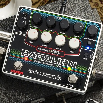 EHX Electro-Harmonix Battalion Bass 前级 DI 失真 单块效果器