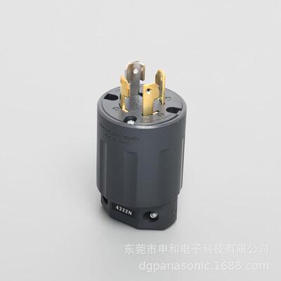 美国电机AMERICAN DENKI总4322N引挂式插头接地3P 30A 250V