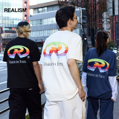 REALISM彩虹重磅纯棉宽松T恤