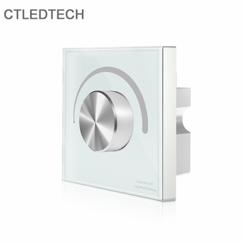热卖 1-10V调光器 1-0V旋钮玻璃调光面板 AC100-240V输入 高质感