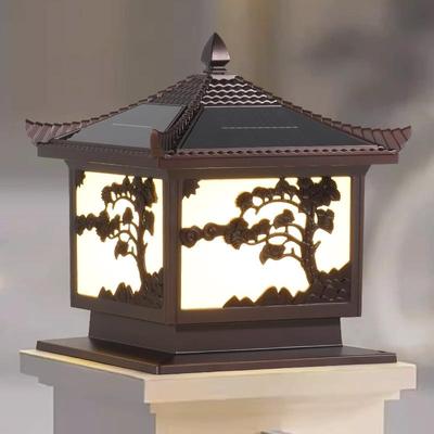 户外防水柱头灯别墅庭院灯柱子围墙灯花园大门景观灯太阳能门柱灯