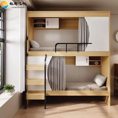 青旅民宿太空舱双层床上下铺学生宿舍高低床电竞酒店全包床公寓床