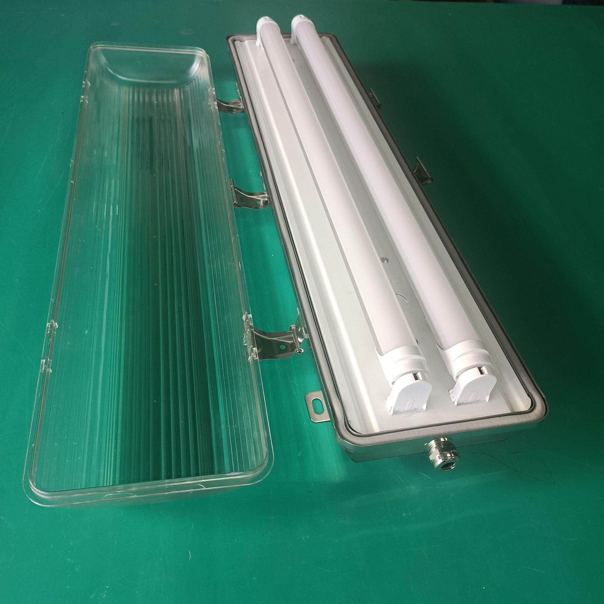 T8LED0.6米双管不锈钢三防灯 PC罩LED24V照明灯 不锈钢三防灯支架