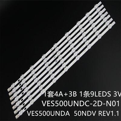 适VESTEL TX-50A300A 50FDI7724/10灯条VES500UNDA 50 NDV REV1.1