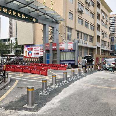 防撞柱 东莞小学门口交通阻拦防恐防撞升降柱 全自动遥控伸缩电动