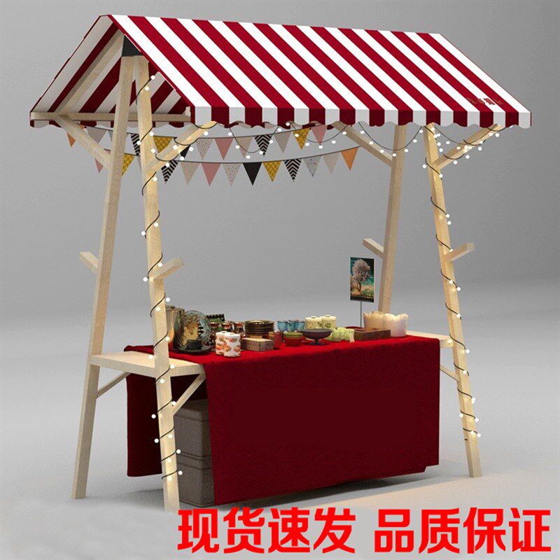 集市摊位展示架市集夜市摆摊架子花车促销展示台地摊车移动可折叠