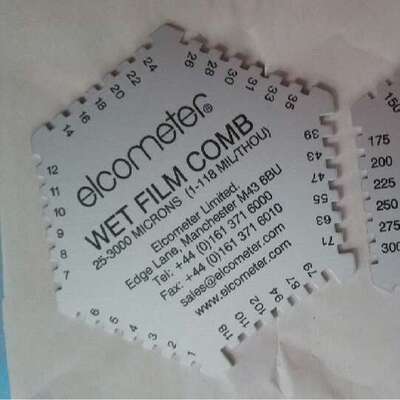 原装 易高B112AL六角湿膜梳 25-3000μ 湿膜测厚仪  铝制六角湿膜