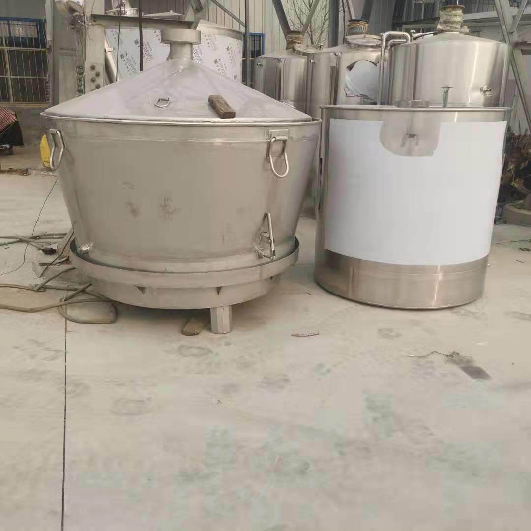 恒诚 纯粮酒蒸馏器大型酒厂酿酒设备 不锈刚甄锅 吊锅 反转蒸粮锅