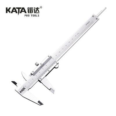 锴达 KATA 游标卡尺150mm 200mm 双槽 精密测量工具机械式KT34115