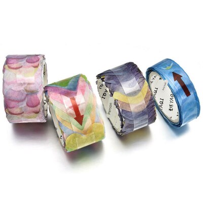 200PCS/Roll Masking Petals Tape Washi Tape Scrapbook Sticker