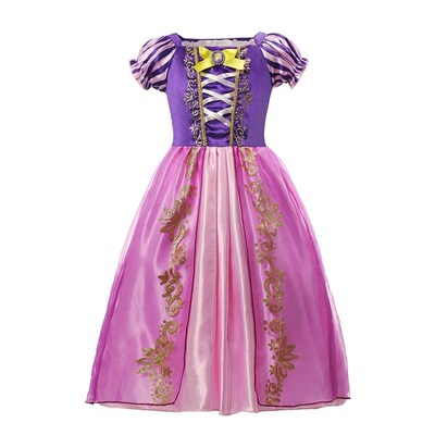Girls Rapunzel Princess Cosplay Dresses Party Gift Belle Cin
