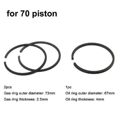 3/4pcs Air Compressor Piston Ring Cylinder Sleeve Piston