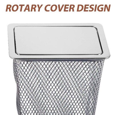 Recycling Bin Trashcan Stainless Steel Garbage Lid