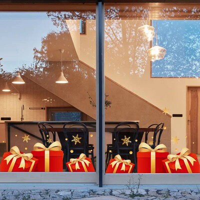 Christmas Decoration ers for Window Gift Box Wall ers Xmas D