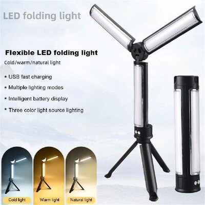 LED Camping Light with Tripod Work Light Rechargeable Tent