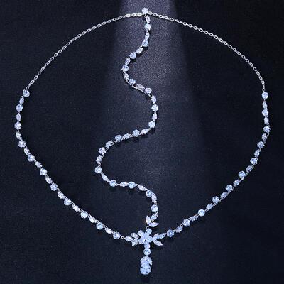 Stonefans Boho Bridal Wedding Head Chain Exquisite Cubic Zir