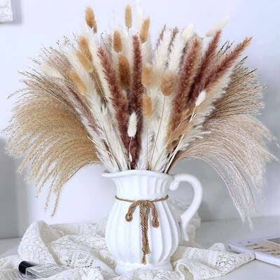 100pcs Room decor dried flower bouquet pampas grass Bohemian