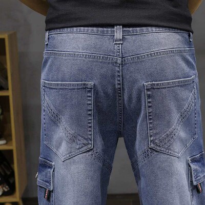 Summer Mens Cargo Pants Denim Shorts Mens Fashionable Loos