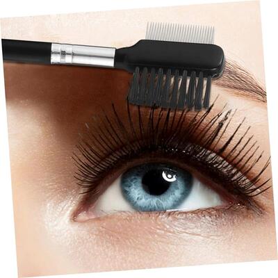 Eyelash Comb Angled Eyebrow Brush Rustproof Eyelash Brush Mu