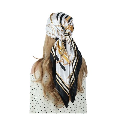 Silk Hair Scarf Scarftop Women Summer Satin Headscarf