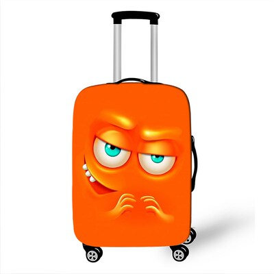 Funny Expression  Printed Suitcase ver Ladies Travel Out Ela