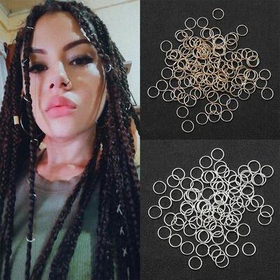 30Pcs/Lot Mix Color Charms Hair Braid Dread Dreadlock Beads
