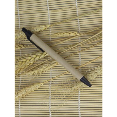 Eco Paper Ball Pen Black Ink Custom Ballpoint Green Concept