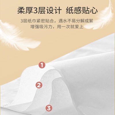 Baby Softening Facial Tissue Napkin Paper Scentless 50Packs