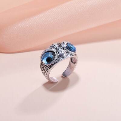 Retro Silver Color Butterfly Snake Frog Ring For Men Women P